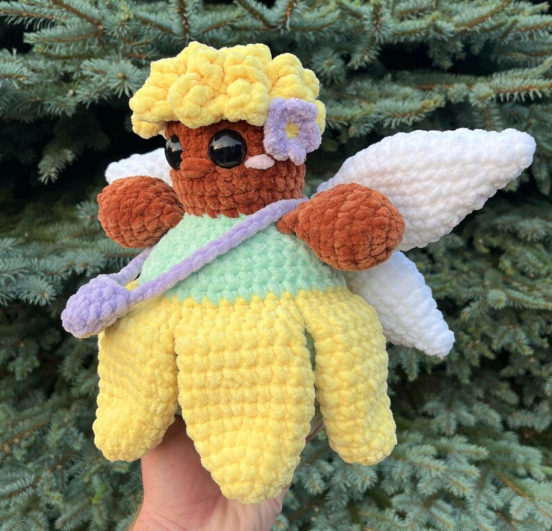 Piper the Petal Pixie LOW SEW Crochet Pattern (downloadable PDF) - Etsy