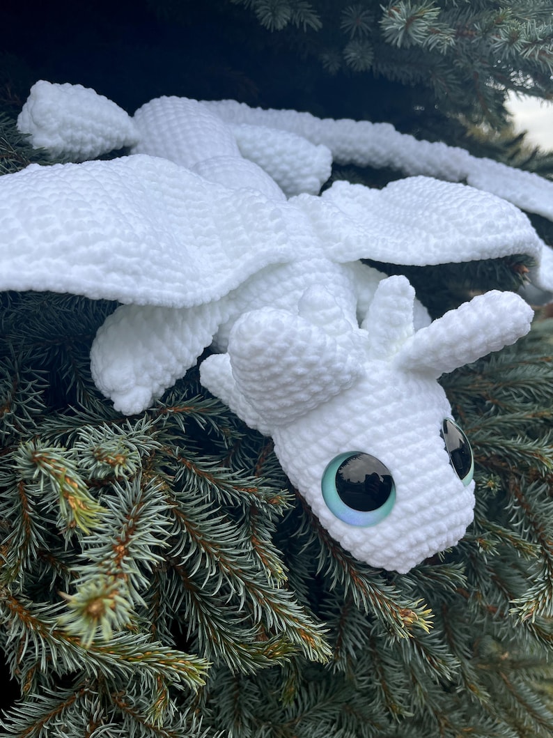 Nightshade the Fury Dragon Crochet Pattern (downloadable PDF) - Etsy