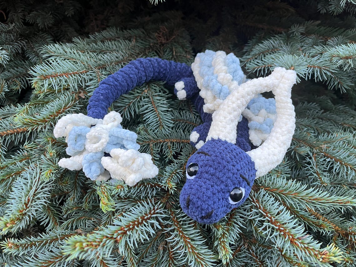 Archie the Articulated Dragon Crochet PATTERN (downloadable PDF) - Etsy