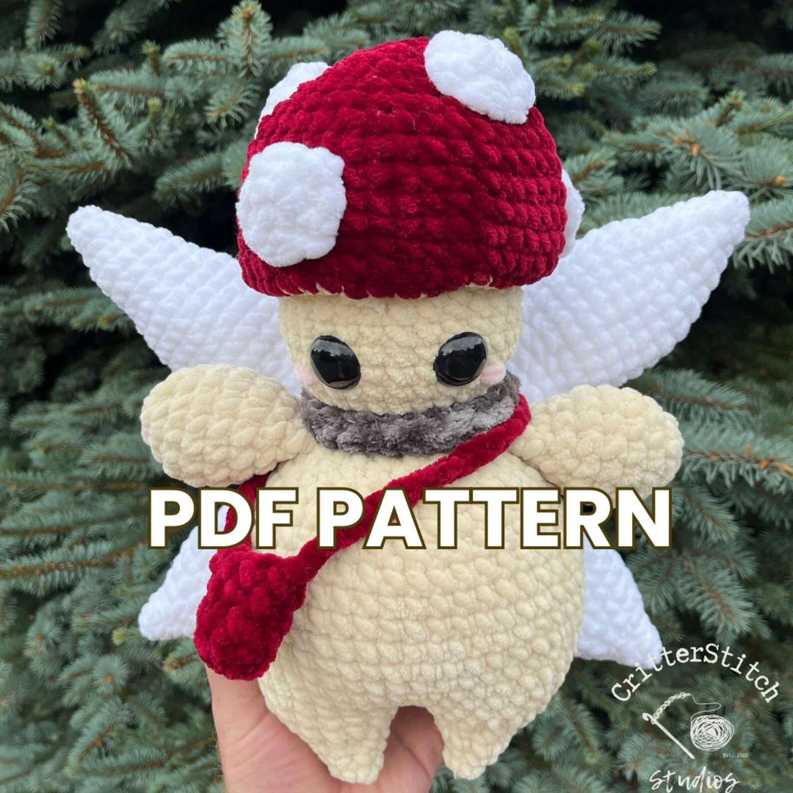 Fergus the Fungus Fairy Crochet PATTERN (downloadable PDF) - Etsy