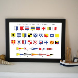 Maritime Signal Flags Alphabet Print - Etsy