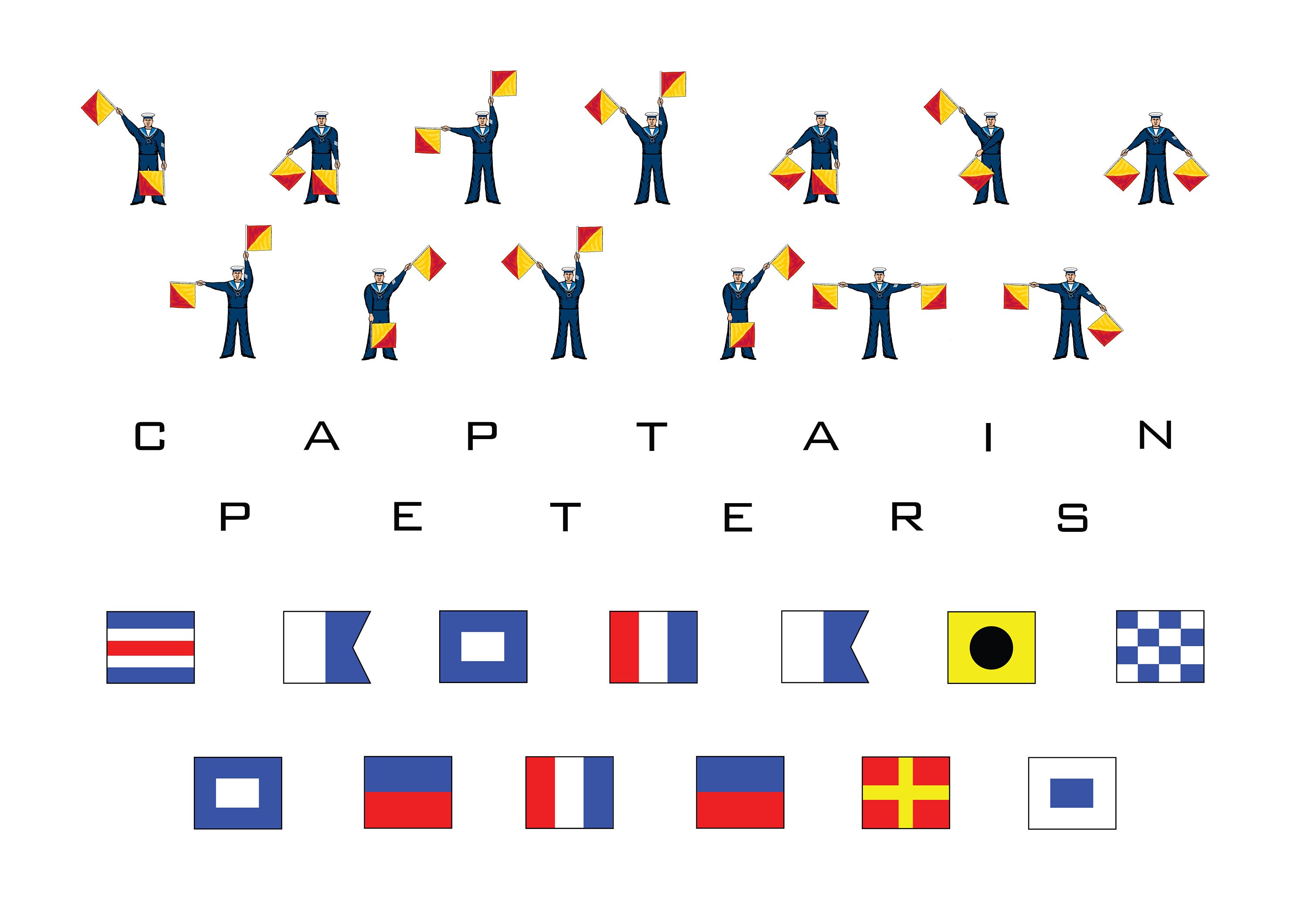 Personalised Signal Flags and Semaphore Flags Name Print - Etsy UK