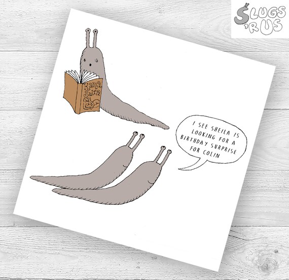 Personalised Funny Slugs 'R Us Birthday or Anniversary | Etsy