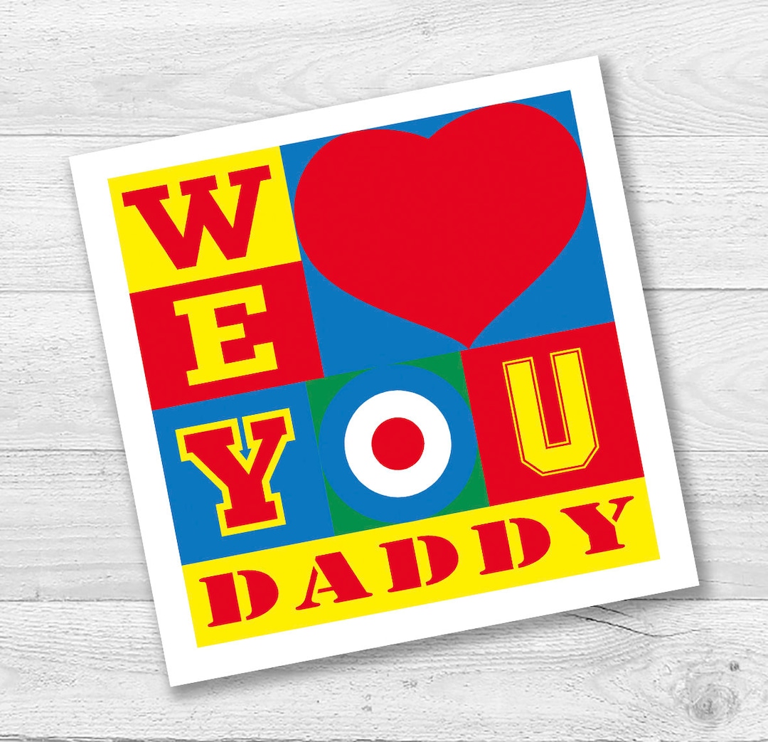 Personalised I or We Love You Pop Art Card - Etsy Denmark