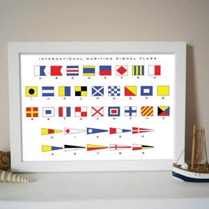 Maritime Signal Flags Alphabet Print - Etsy
