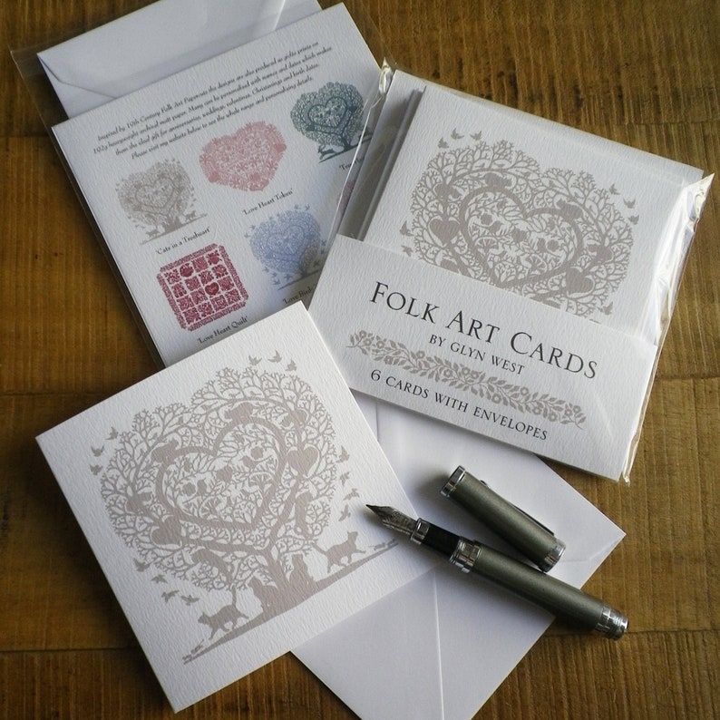 Cartas inspiradas en el arte popular Six Pack - Etsy México