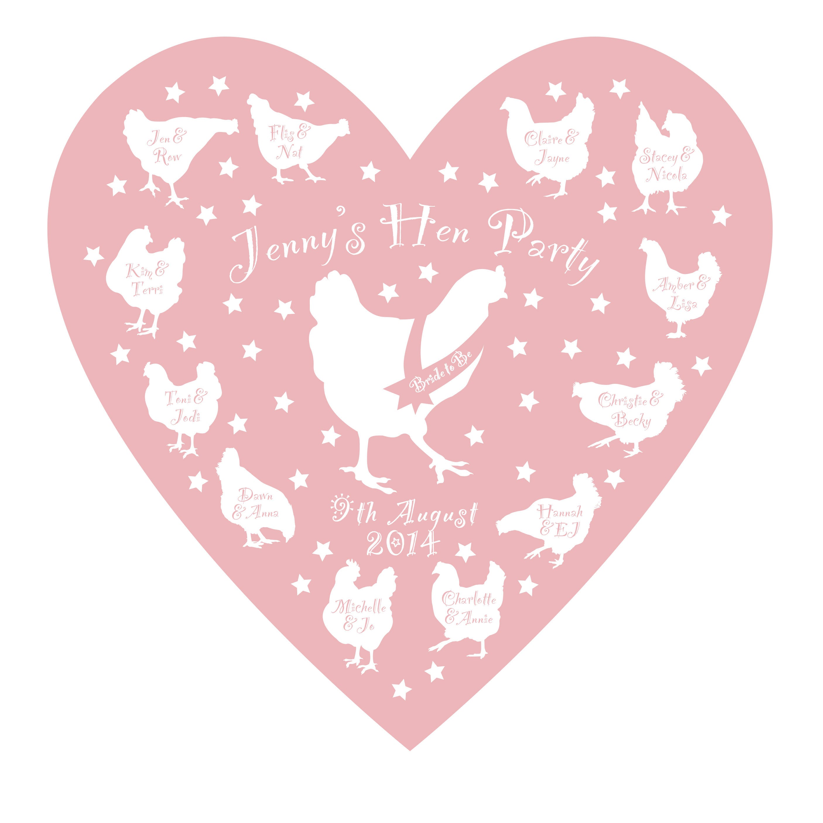Personalised Hen Party Print - Etsy UK