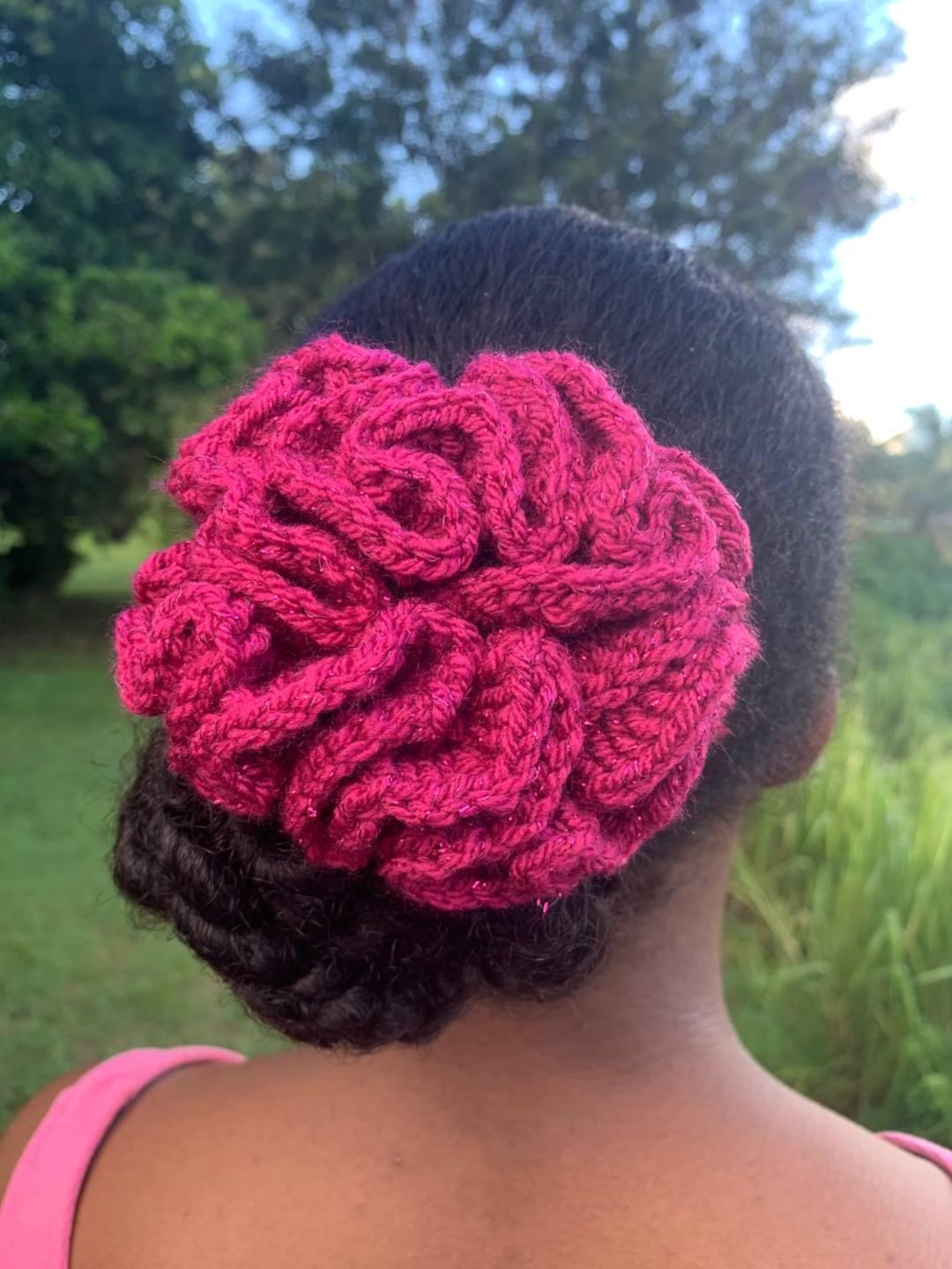 Chouchou Wozana Your Crochet Hair Accessory, Available in Several Sizes ...