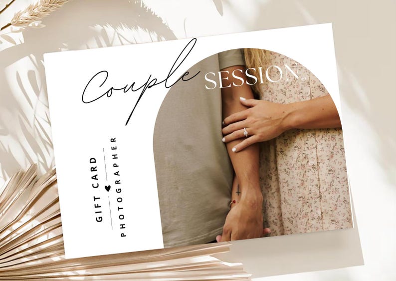 Couple Photos Gift Voucher Template, Photographer, Photoshoot, Couple ...
