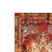 Red Ethnic Boho Vintage Chenille Rug Distressed Oriental Carpet With ...
