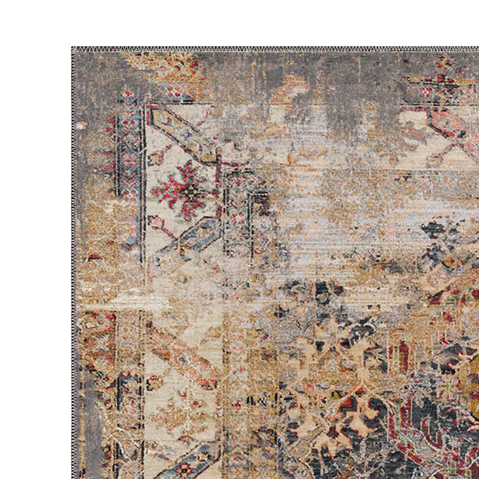 Vintage Chenille Area Rug Bohemian Worn Distressed Style, Decorative ...