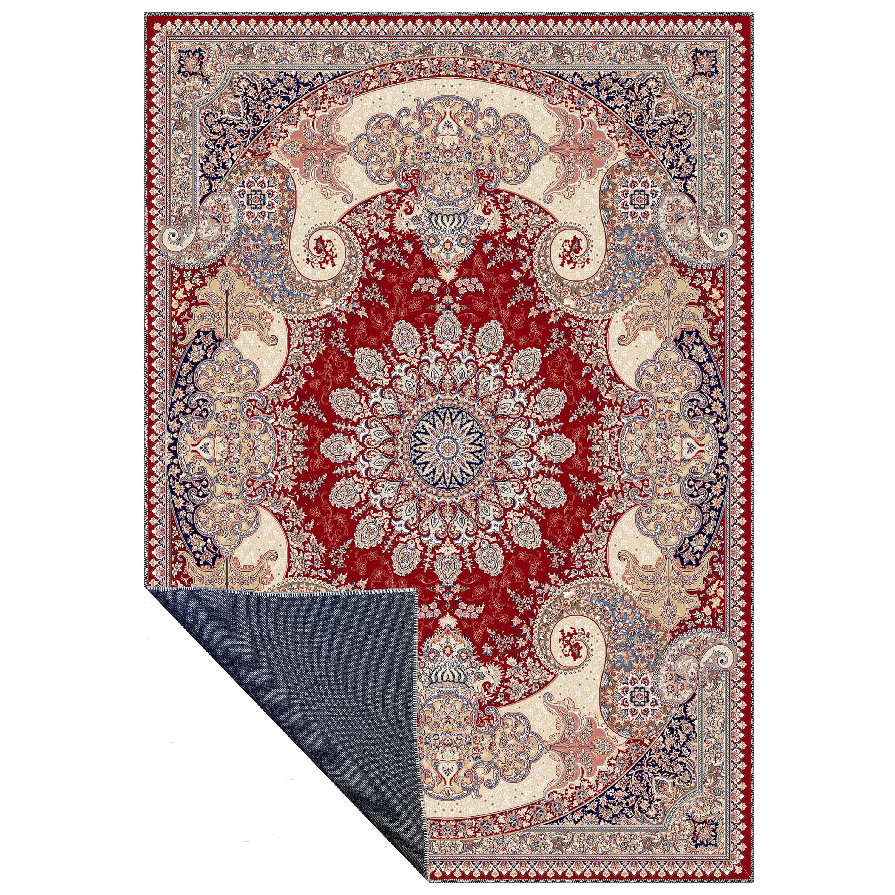 Red Persian Style Rug | Luxury Area Rug | Traditional Living Room Rug ...