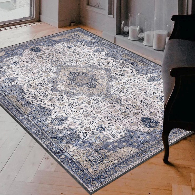 Persian Blue Rug - Etsy