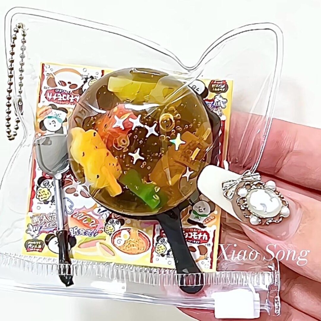 Mini Squishy Stress Balls & Keychain Pouch Set – Cute Decorative Charms ...