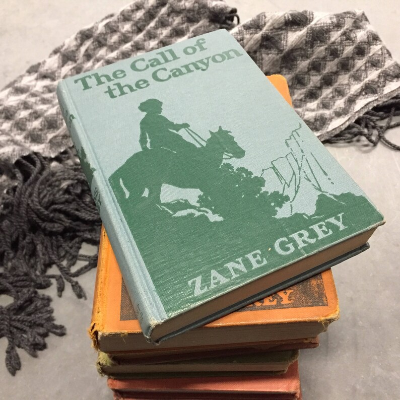 Zane Grey Book Western Novel Vintage Antique Distressed | Etsy