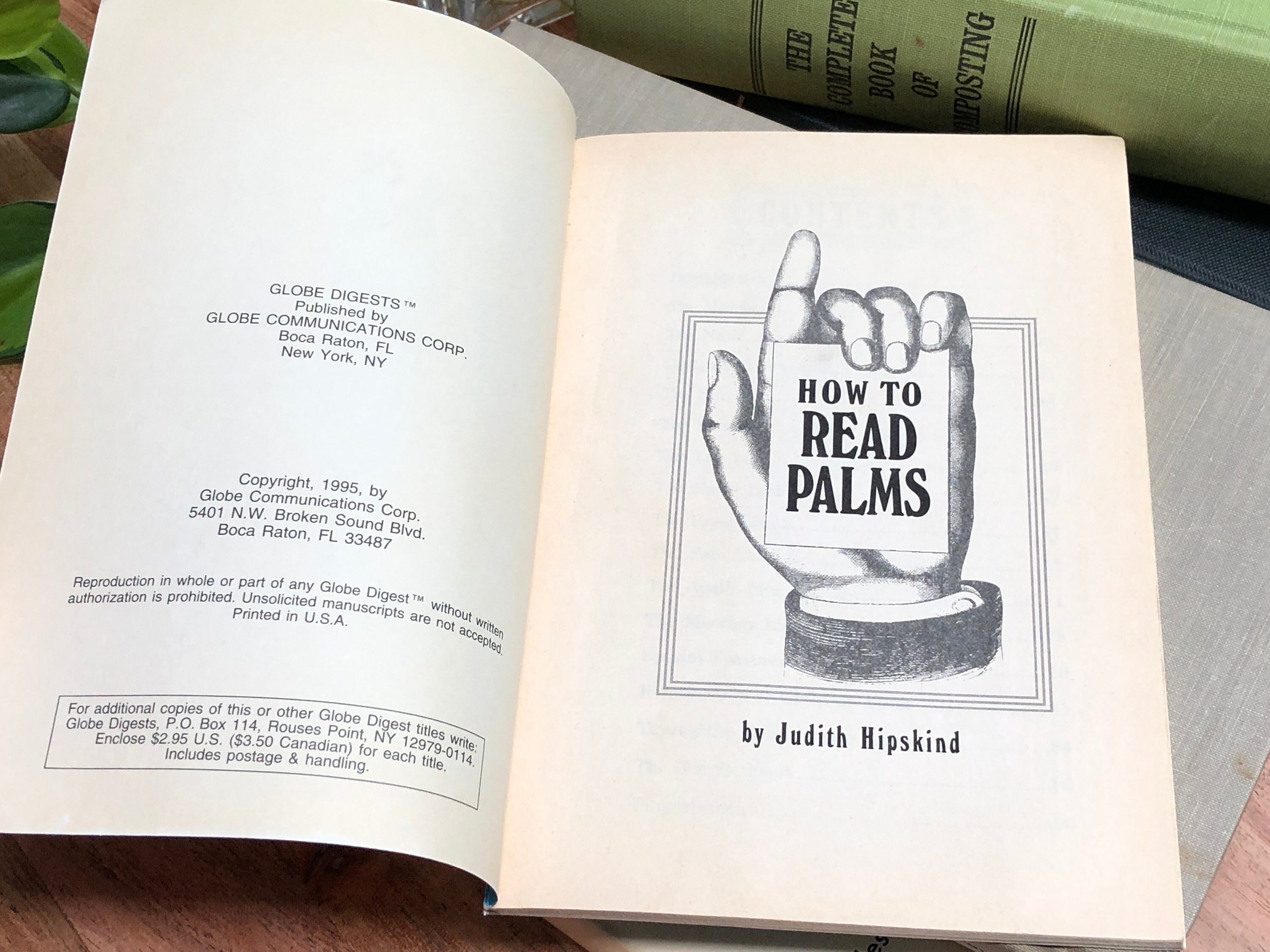 How To Read Palms Book by Judith Hipskind 1995 Palmistry | Etsy