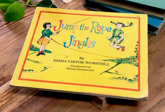 Jump Rope Jingles Book Children's Book Vintage Distressed - Etsy UK