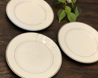 Silver Rim Plates - Etsy