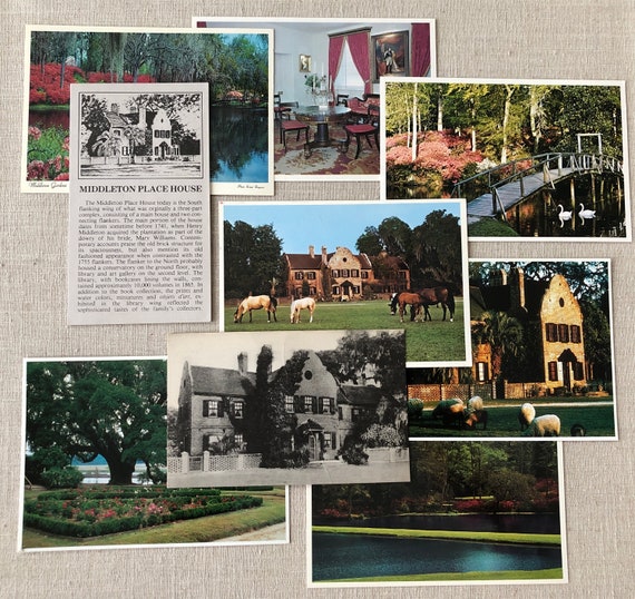 Middleton Place House Postcard Set Museum Guide Brochure | Etsy