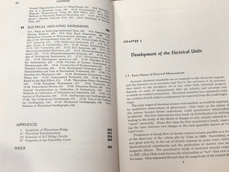 Basic Electrical Measurements Book Engineering Textbook 2nd Ed - Etsy