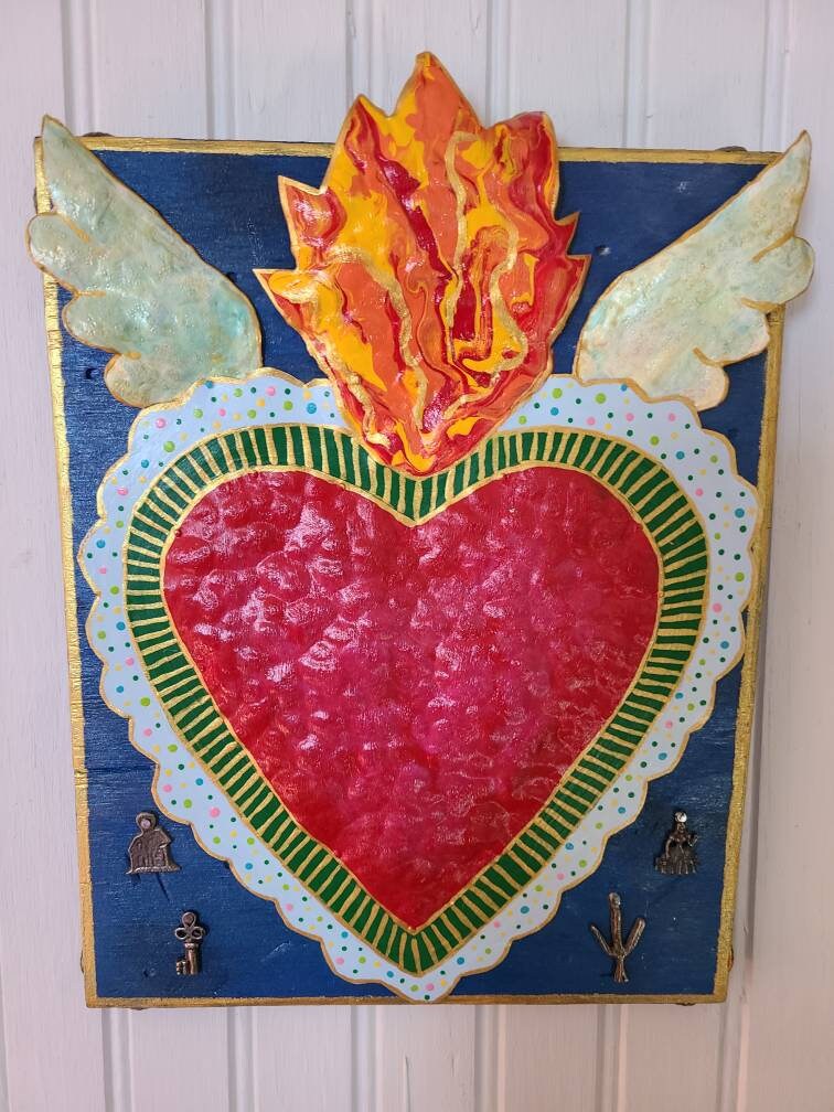 Sacred Heart Mexican Folk Art