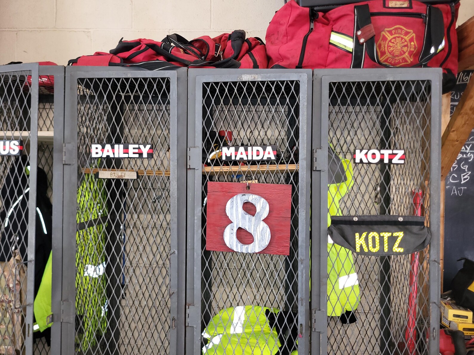 Firefighter/ems Locker Name Plates - Etsy