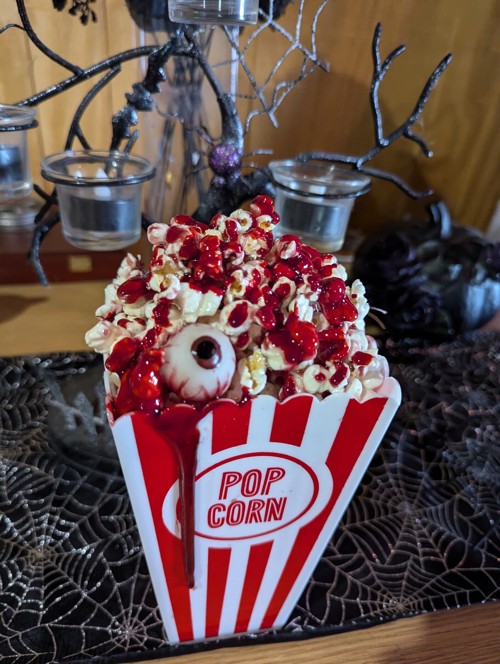 Handmade Spooky Popcorn Decor: Horror Movie Night Prop - Etsy