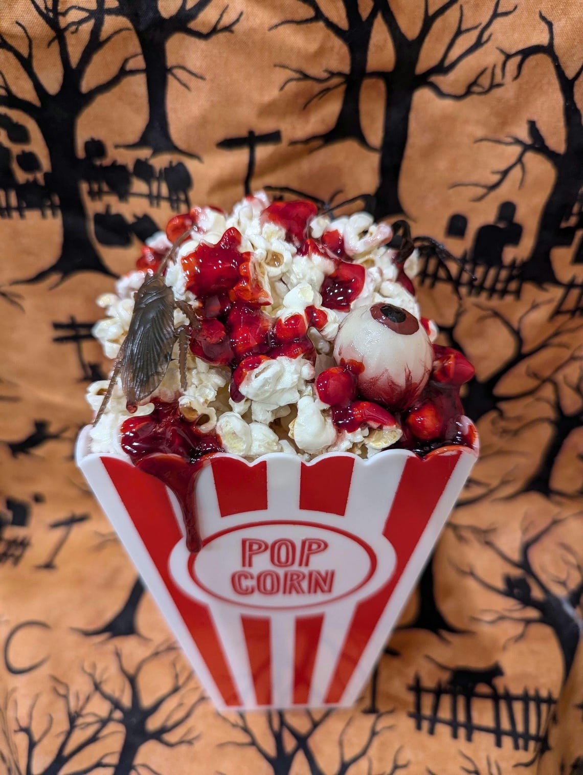 Handmade Spooky Popcorn Decor: Horror Movie Night Prop - Etsy