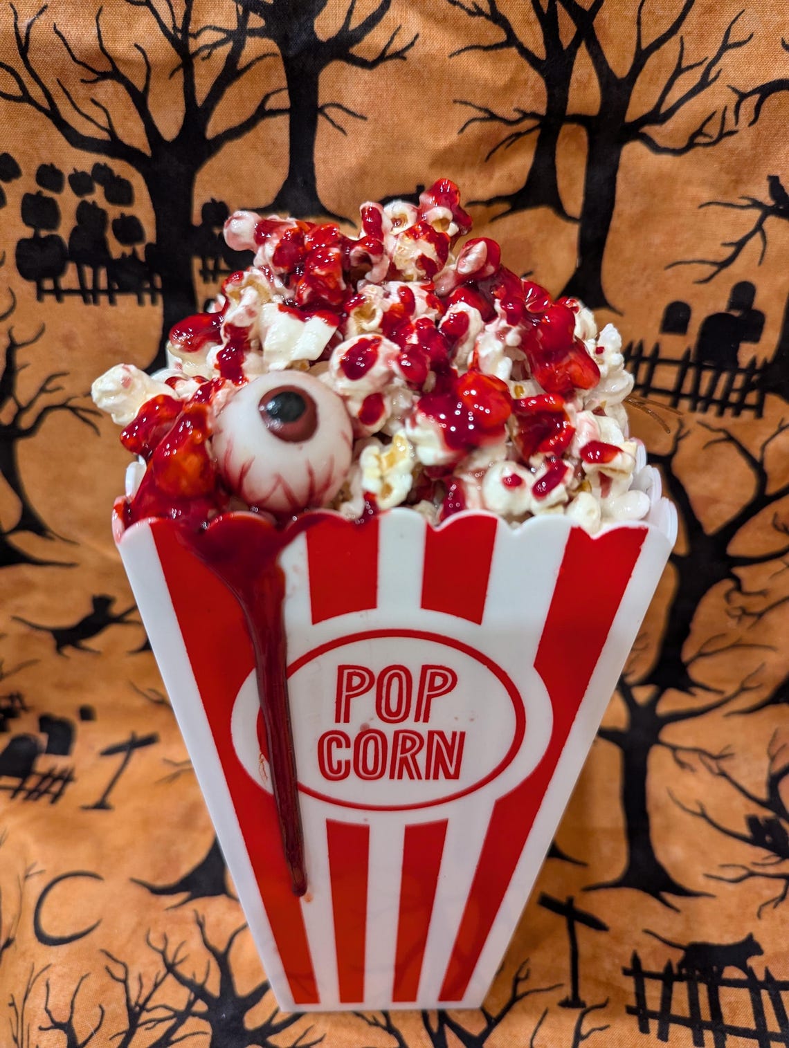 Handmade Spooky Popcorn Decor: Horror Movie Night Prop - Etsy