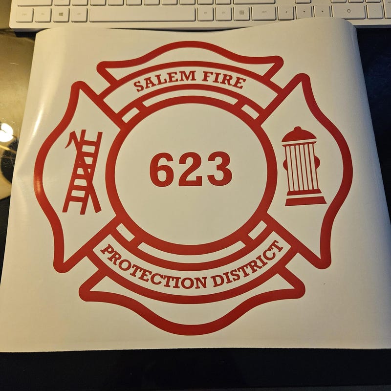 Firefighter Vinyl Decal - Etsy