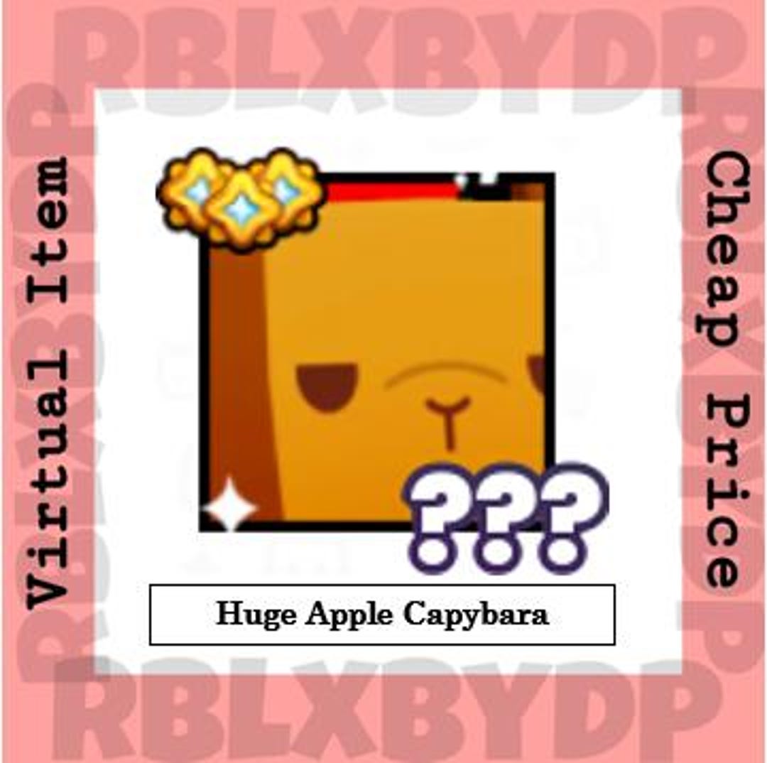 Ps99 / Pet Simulator 99 Huge Apple Capybara - Etsy