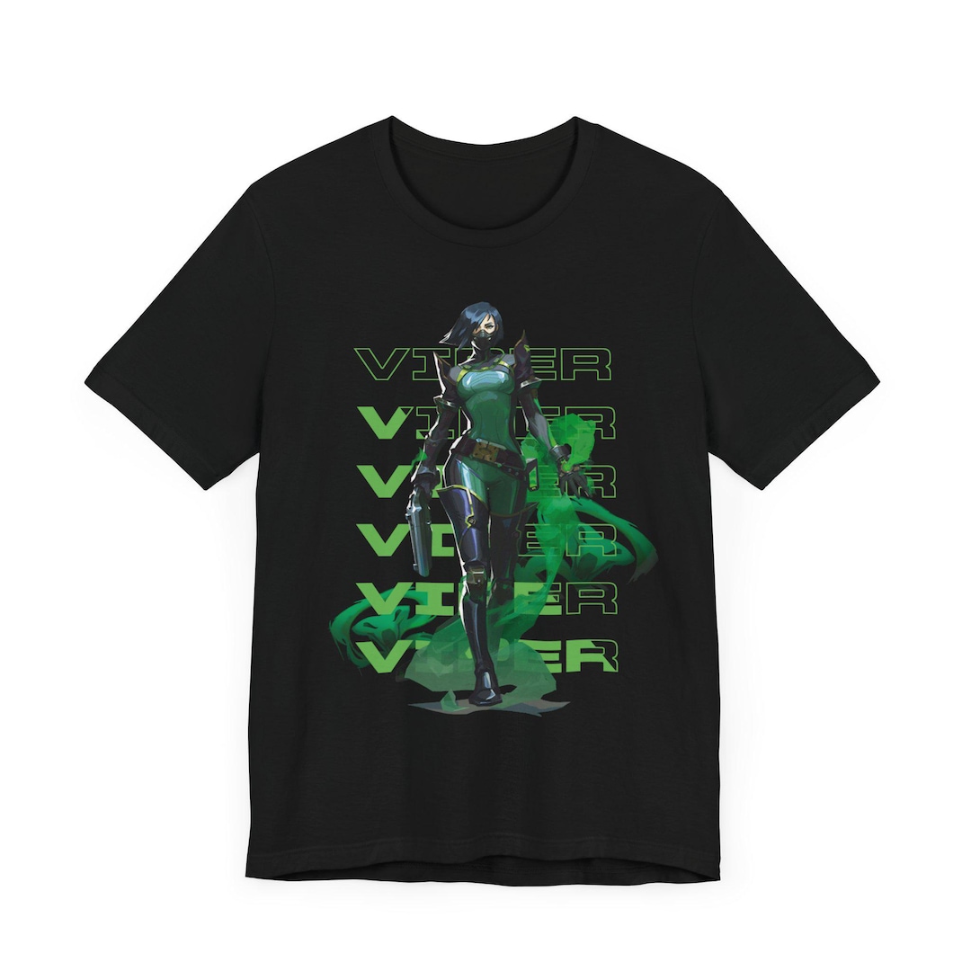 Valorant Viper T-shirt Bold Gaming Tee, Premium Riot Games Apparel ...