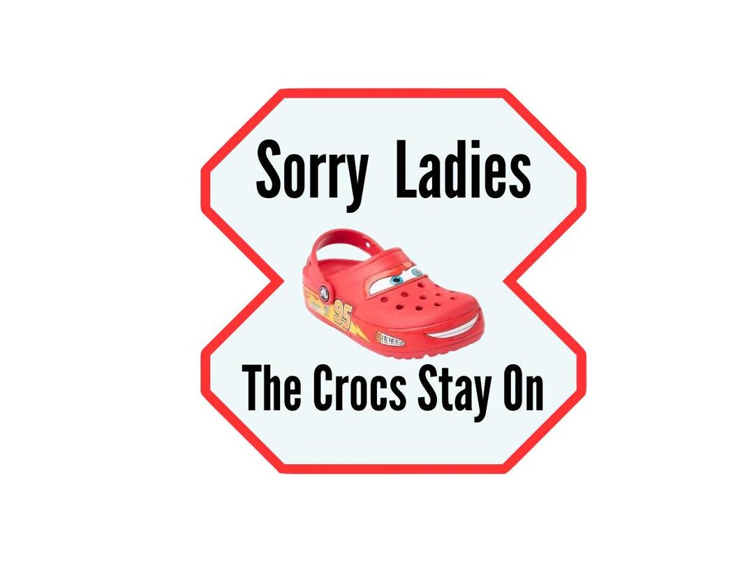 Lightning Mcqueen Croc Sticker Meme. - Etsy UK
