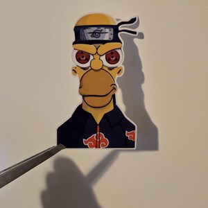 Homer Sharingan/uchiha Sticker - Etsy