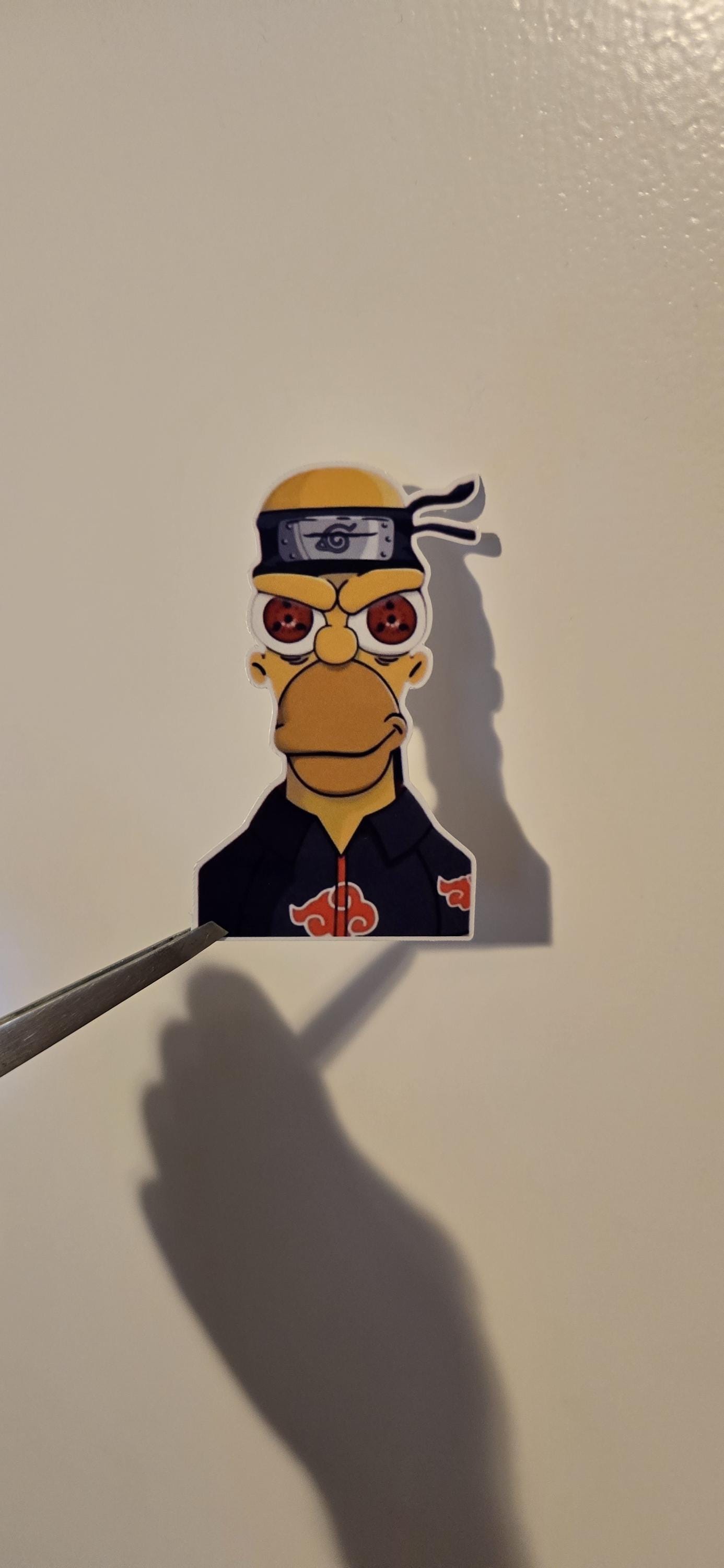 Homer Sharingan/uchiha Sticker - Etsy
