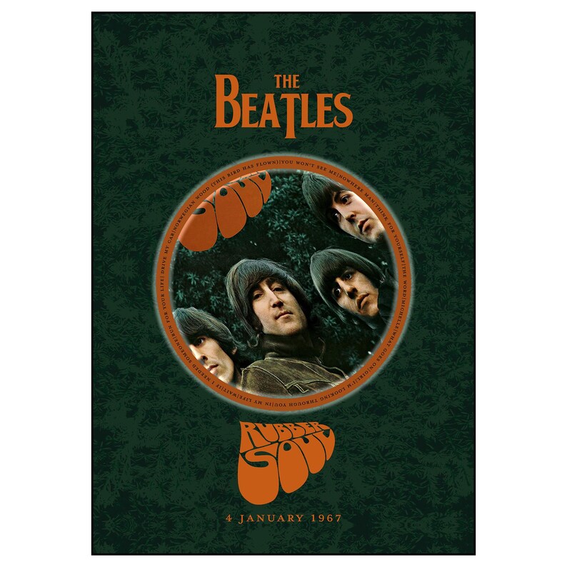 The Beatles Rubber Soul Poster - Etsy