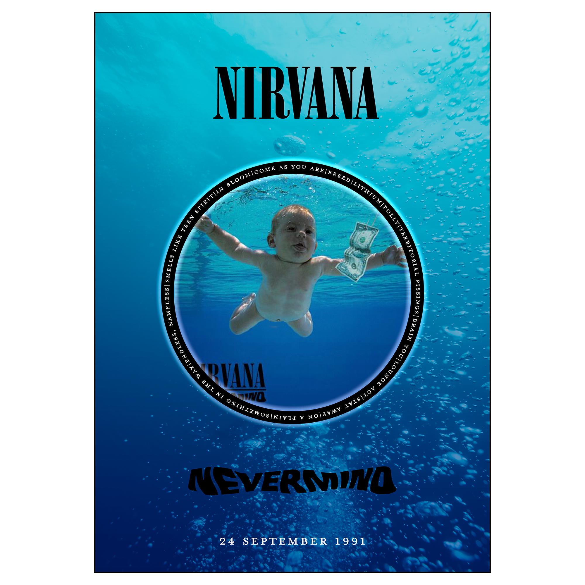 Nirvana Nevermind Poster - Etsy