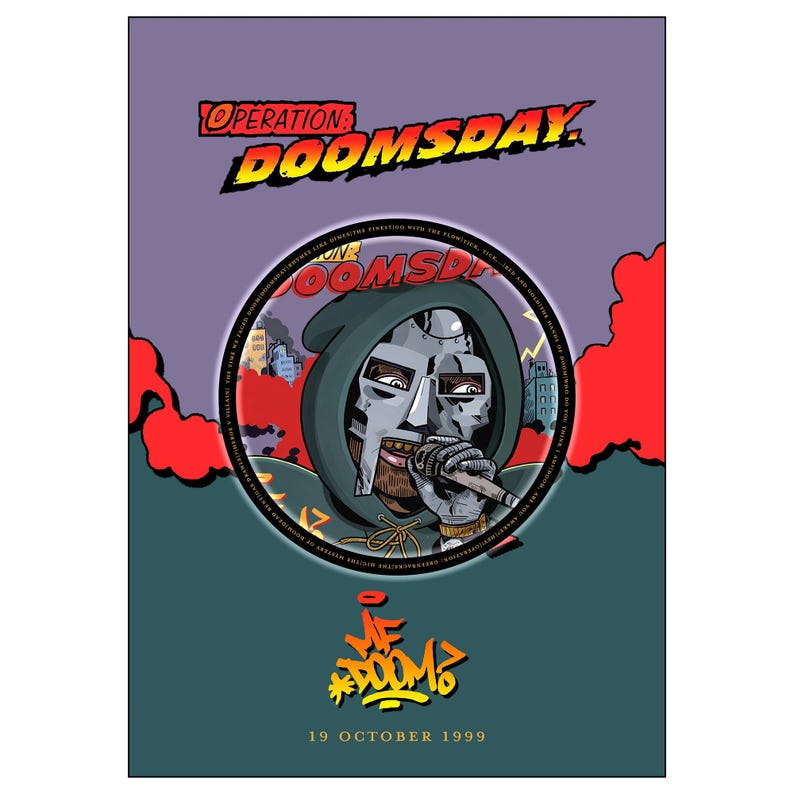MF DOOM Operation Doomsday Poster - Etsy