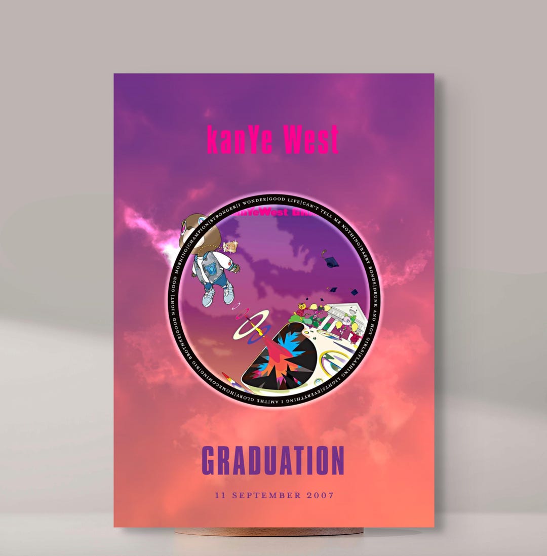 Kanye West Graduation Poster - Etsy