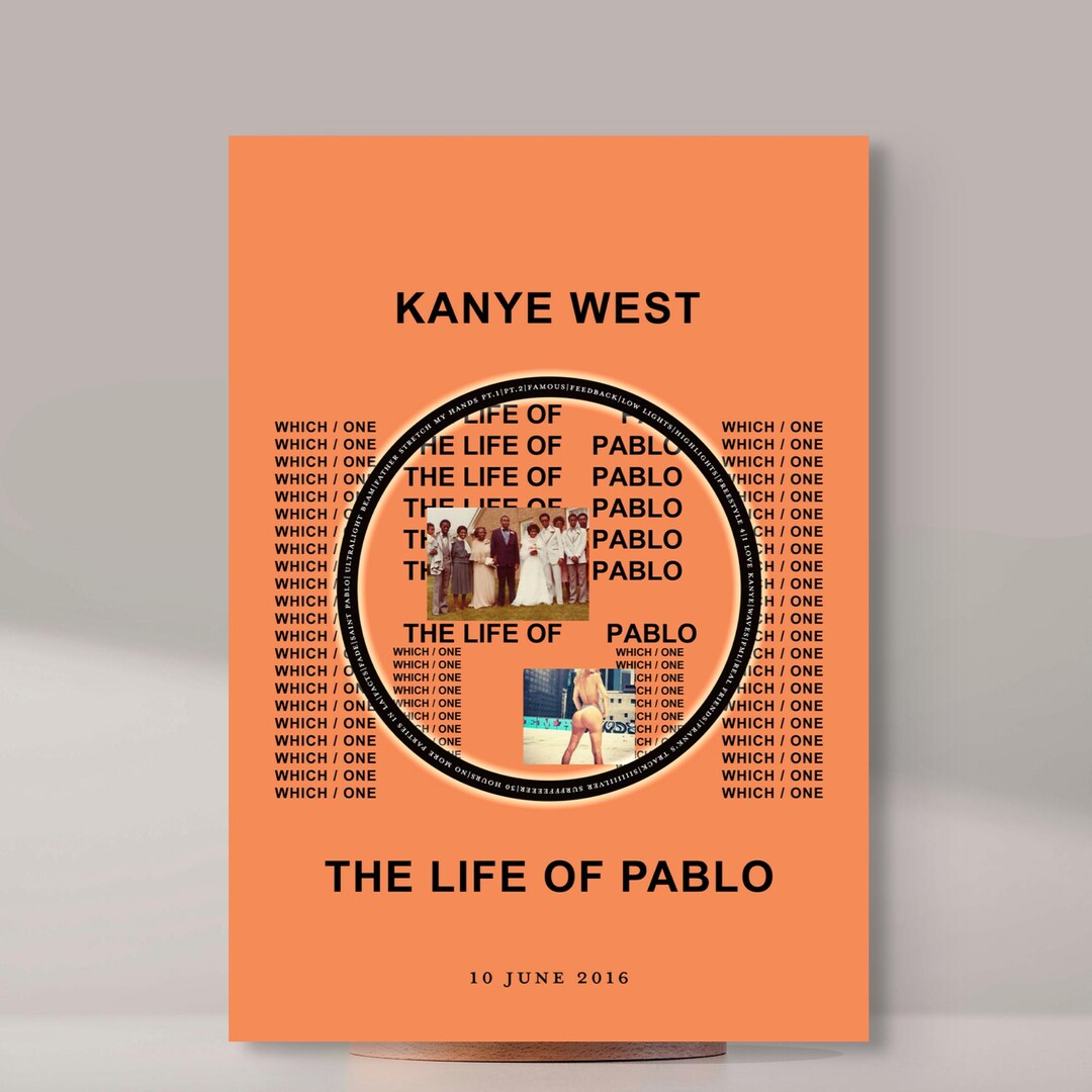 Kanye West Life of Pablo Poster - Etsy