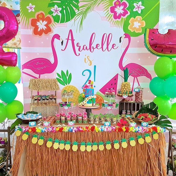 Flamingo Pineapple Birthday - Etsy