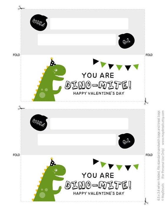 DIGITAL FILE Printable Valentine's Day Treat Topper Classmate Gift ...