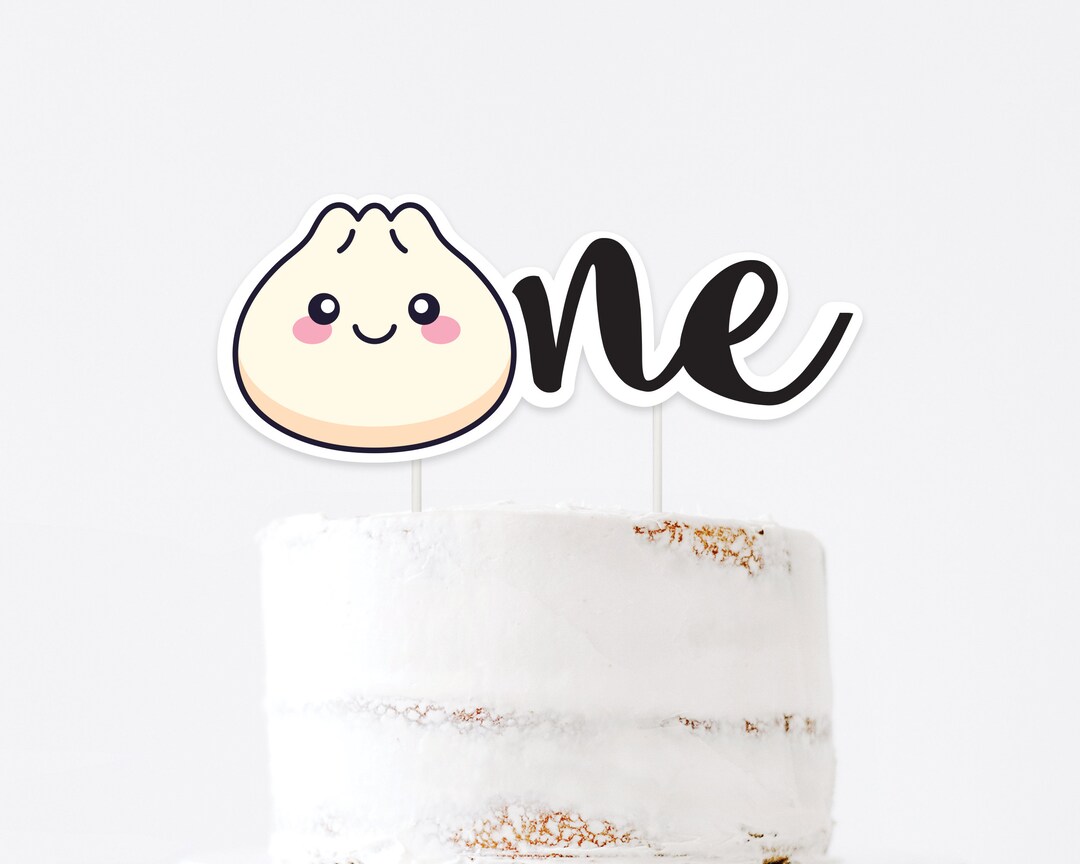INSTANT Download Dumpling First Birthday Cake Topper, Our Little ...