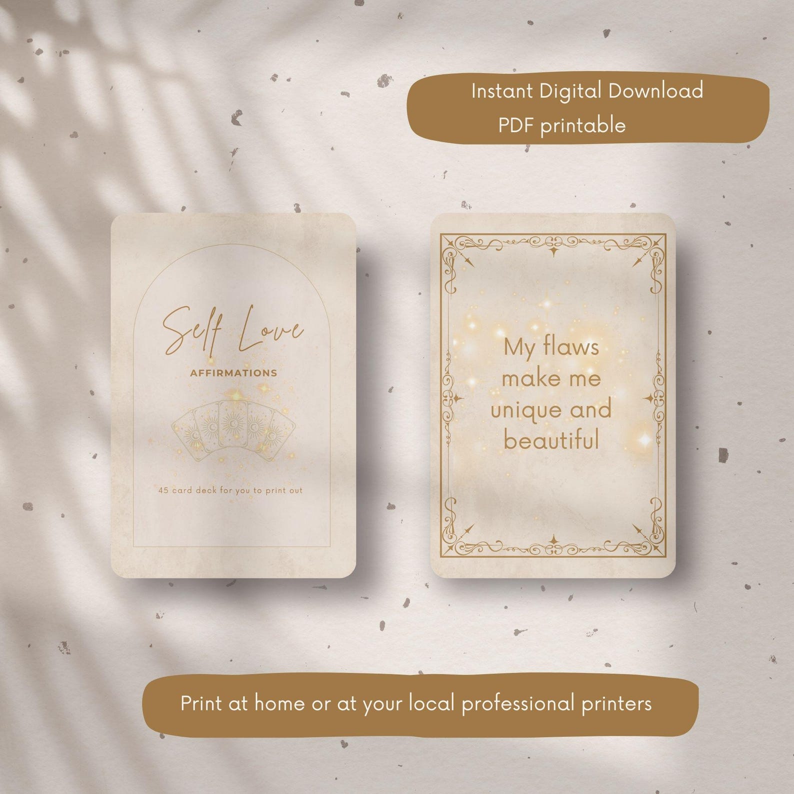 45 Self Love Affirmation Card Deck Love and Healing | Helping You to ...