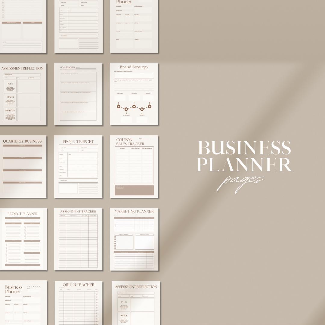 Printable Business Planner Bundle Editable, Small Business Planner ...