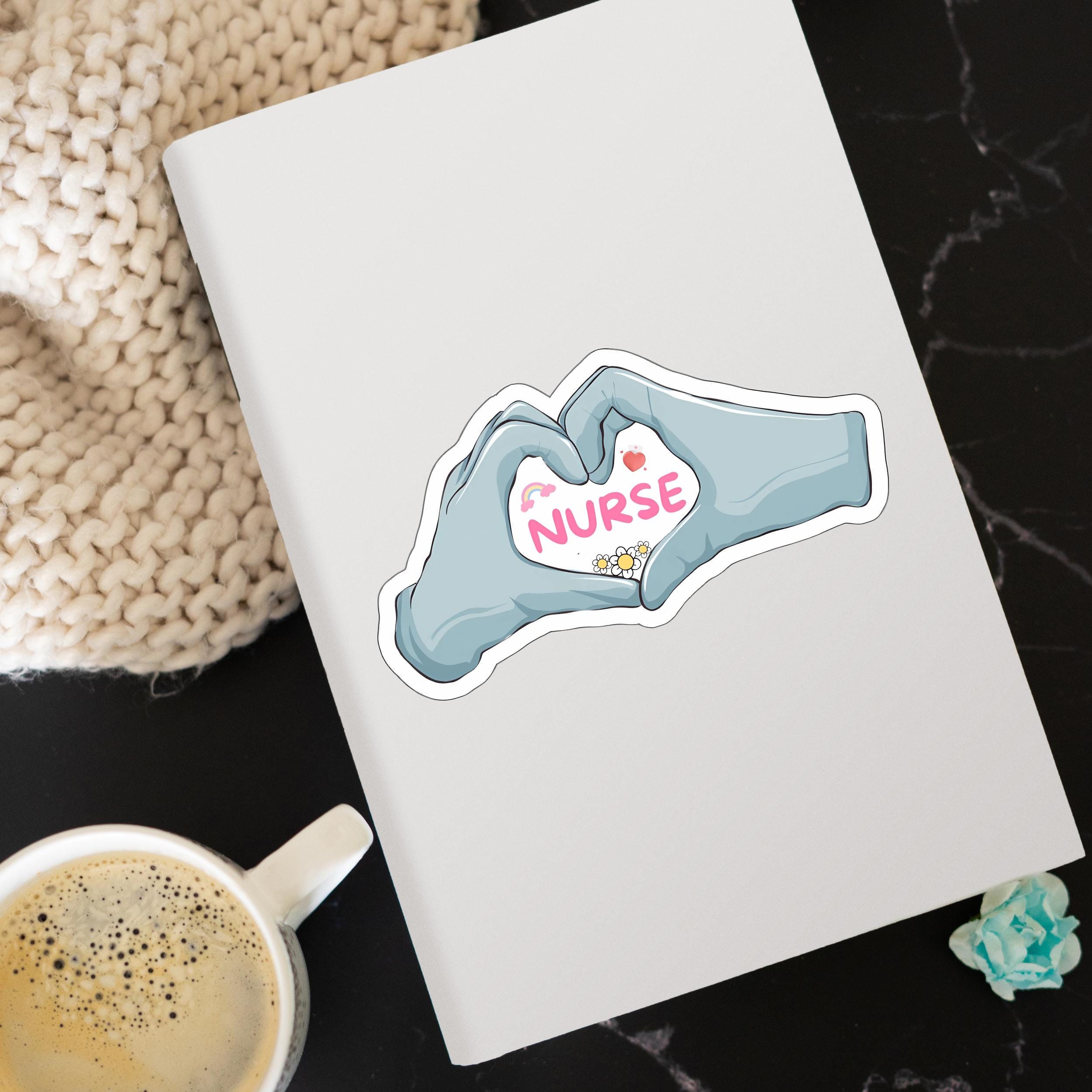 Nurse Heart Sticker, Nurse Sticker, Medical Sticker, Healthcare Sticker ...