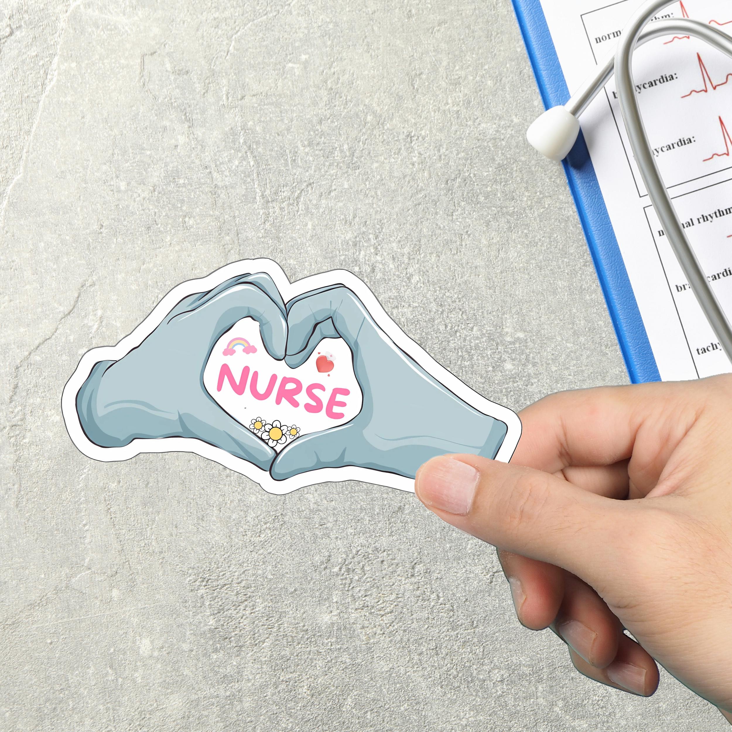 Nurse Heart Sticker, Nurse Sticker, Medical Sticker, Healthcare Sticker ...
