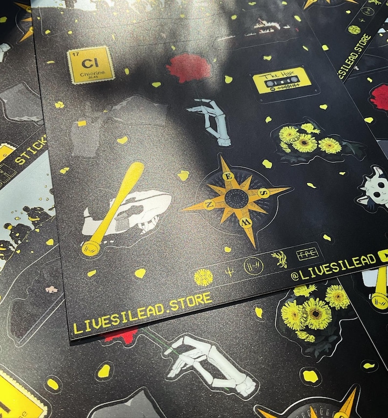 Trench Sticker Sheet - Twenty øne Piløts - Etsy