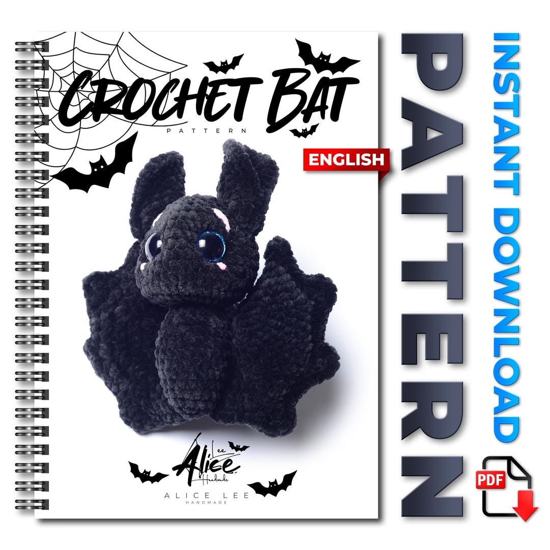 Cute Halloween Bat Crochet Pattern Instant Download PDF Halloween ...