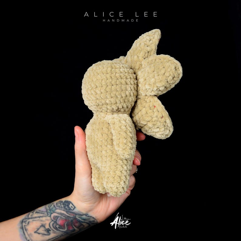 Crochet Demogorgon Plush Inspired by 80s Series Monster Toy Flower Face ...